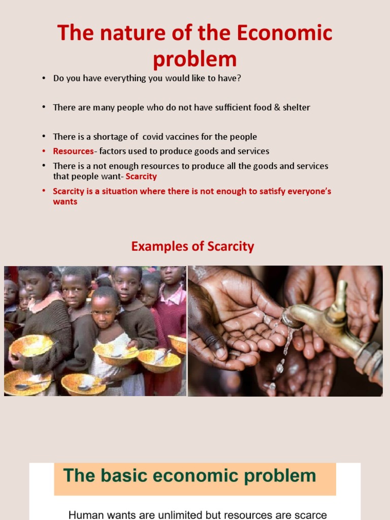 Chapter 1 Basic Economic Problem | PDF