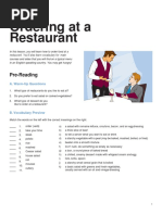 Ordering Conversation | PDF | Reading Comprehension | Restaurants