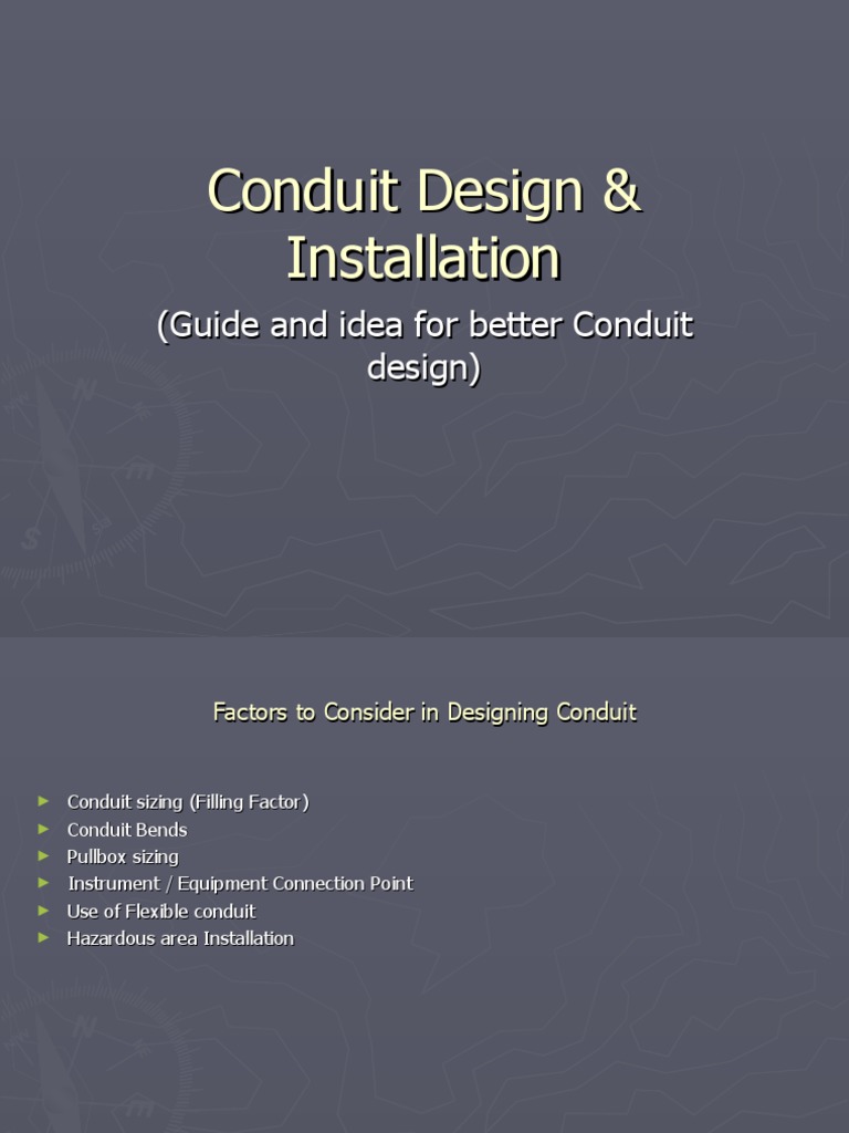 Conduit Design & Installation | Download Free PDF | Electrical ...