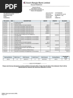 Bank Statement: Dutch - Bangla Bank Limited | PDF