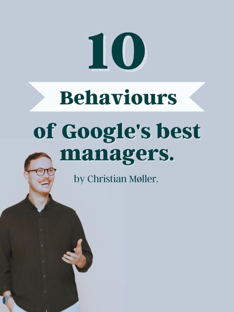 10 Behaviours of Google's Best Managers PDF | PDF