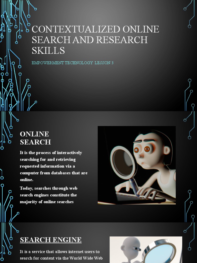 Contextualized Online Search Skills | PDF | World Wide Web | Internet & Web