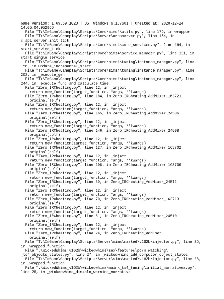 lastCleanException 20201224194445 | PDF | Python (Programming Language) | Microsoft Windows