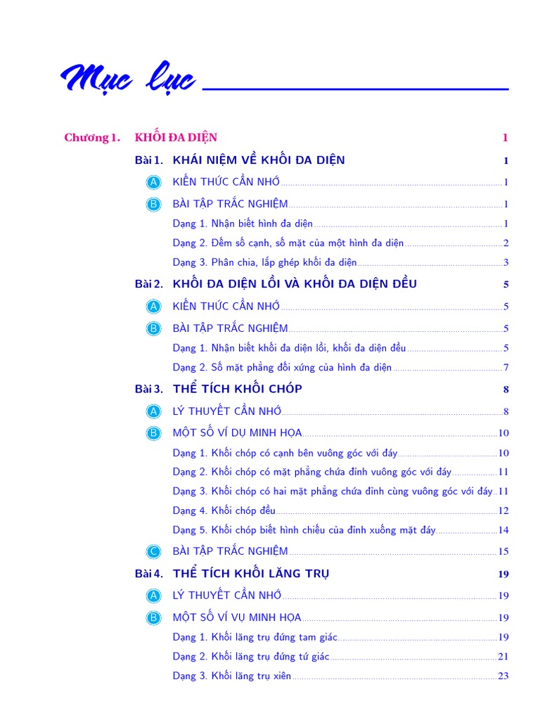 Cac Dang Bai Tap Khoi Da Dien Va The Tich Khoi Da Dien Phung Hoang em | PDF