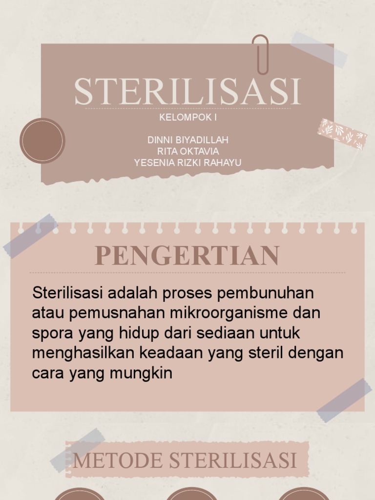 Sterilisasi | PDF | Sains & Matematika