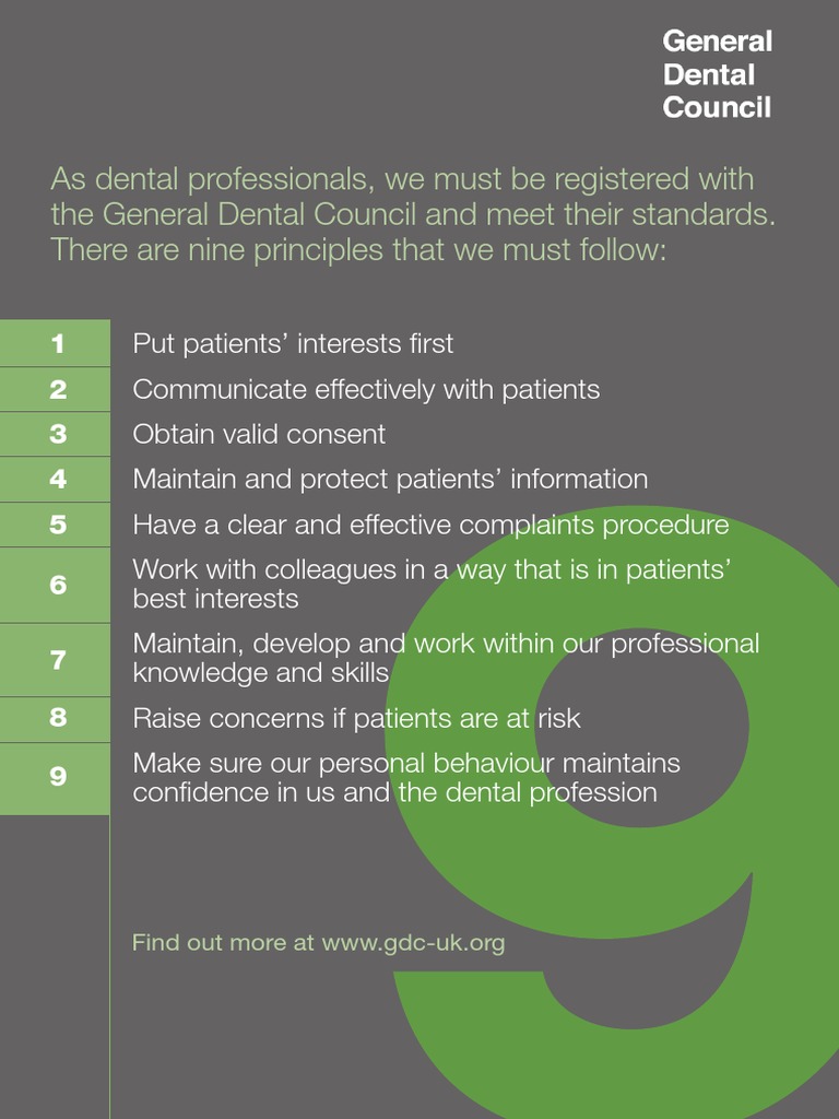 GDC Standards Poster English | PDF | Career & Growth
