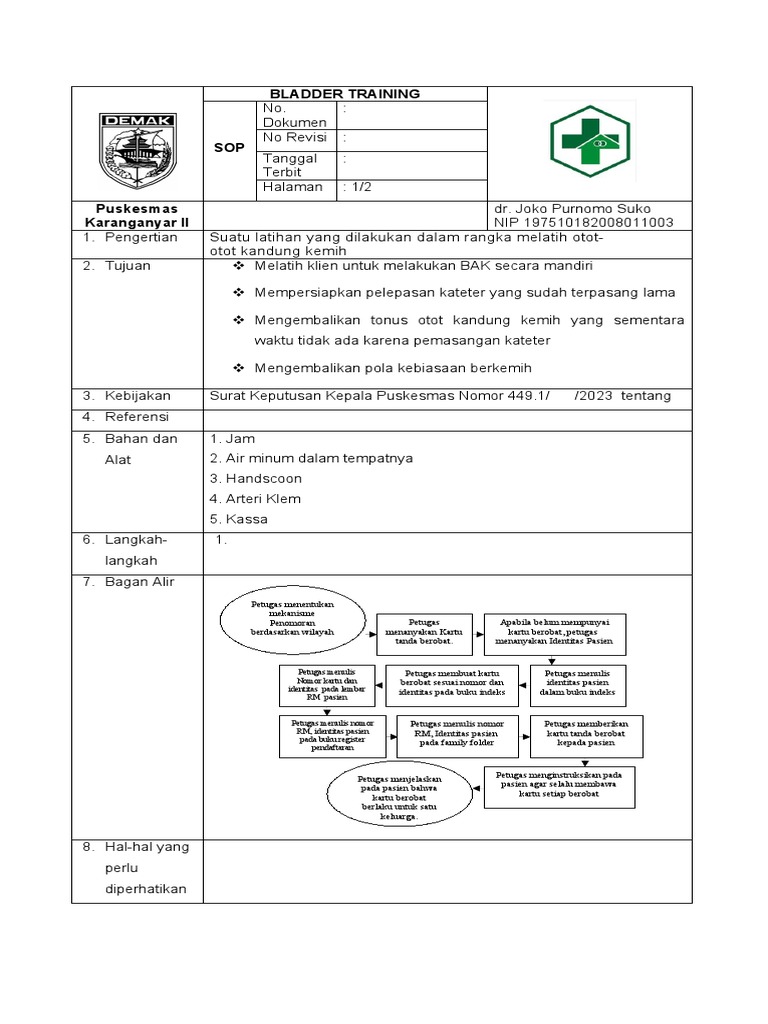 SOP - Bladder Training | PDF