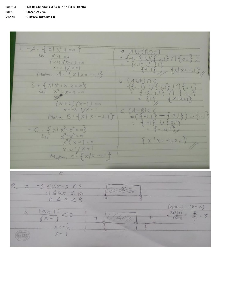 Kalkulus Tugas 1 | PDF | Komputer