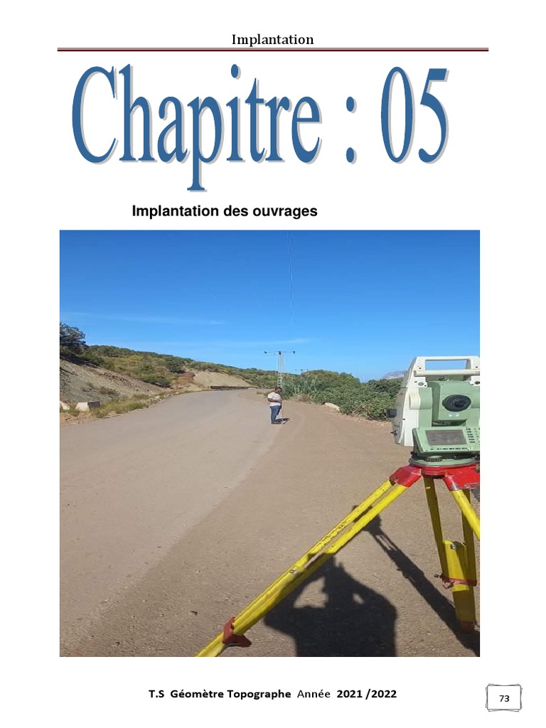 Étapes de l'implantation topographique | PDF | Topographie | Géométrie