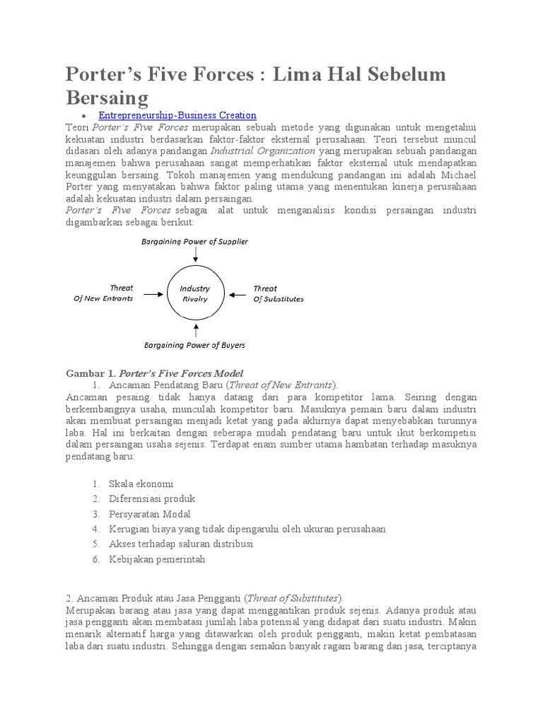Porter's Five Forces | PDF