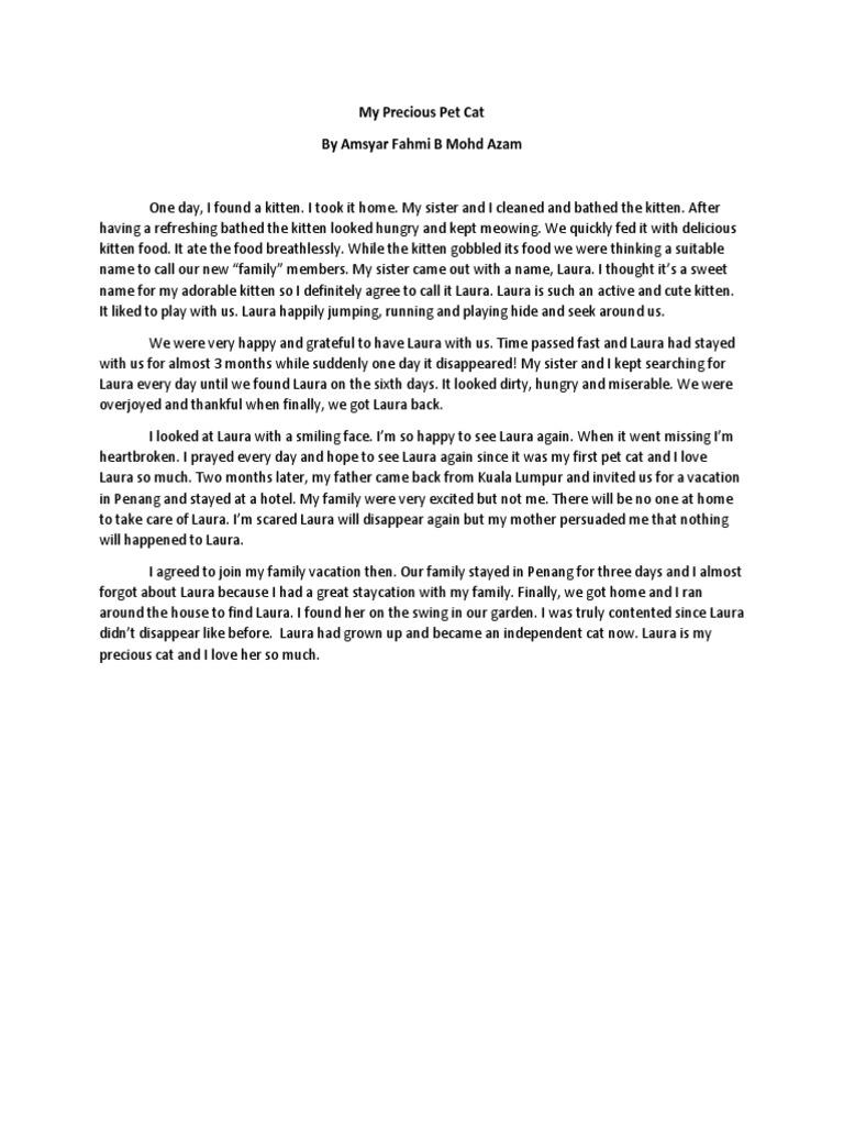 My Precious Pet Cat | PDF | Religion & Spirituality