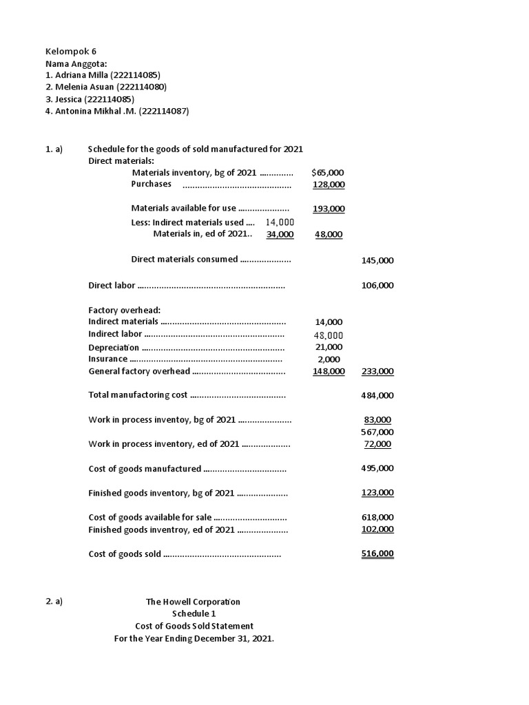 Cost System and Cost Accumulation - Kelompok 6 | Download Free PDF | Cost Of Goods Sold | Inventory