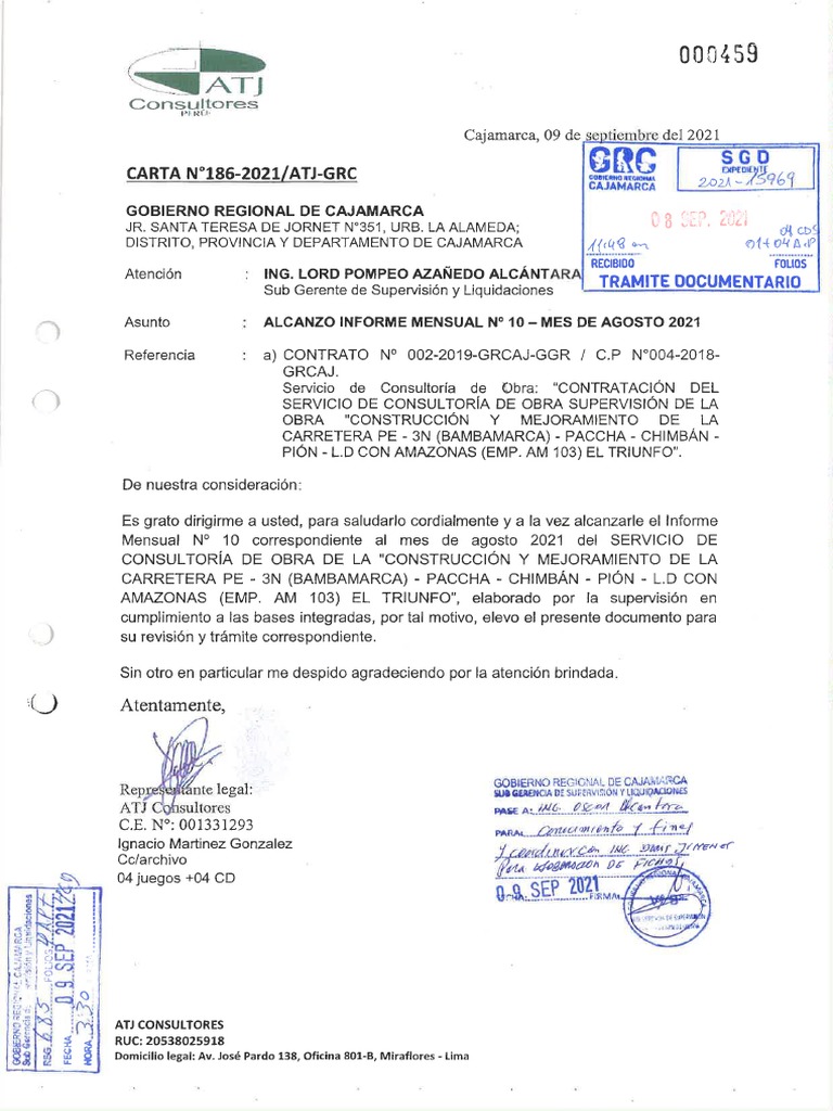 Informe Mensual de Supervisión N10 | PDF