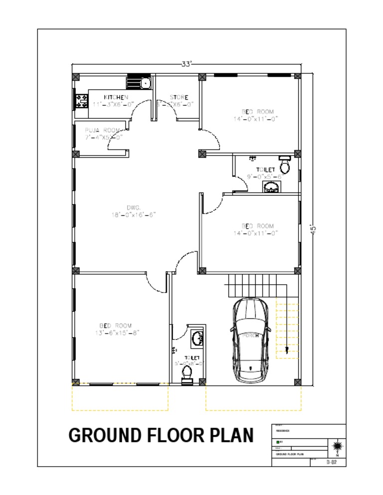 Ground Floor Plan for Residence R1 | PDF