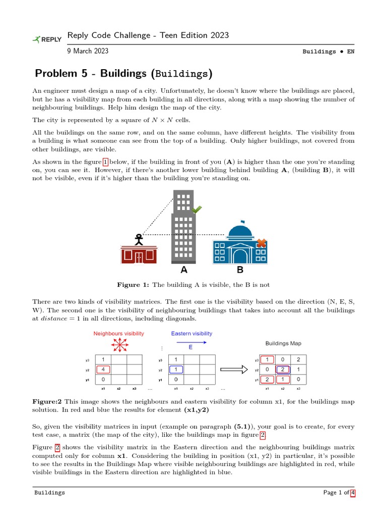 Problem5 Buildings | PDF | Matrix (Mathematics) | Mathematical Analysis