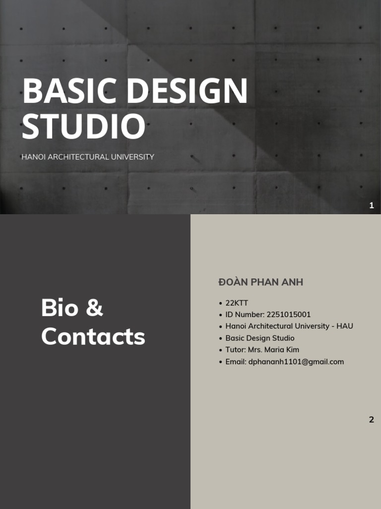 Basic Design Studio | PDF | Concrete | Shadow