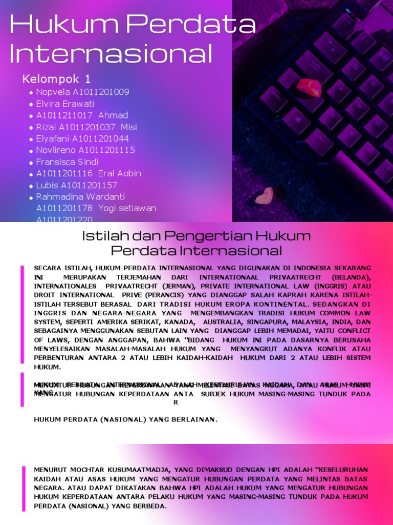 Hukum Perdata Internasional | PDF