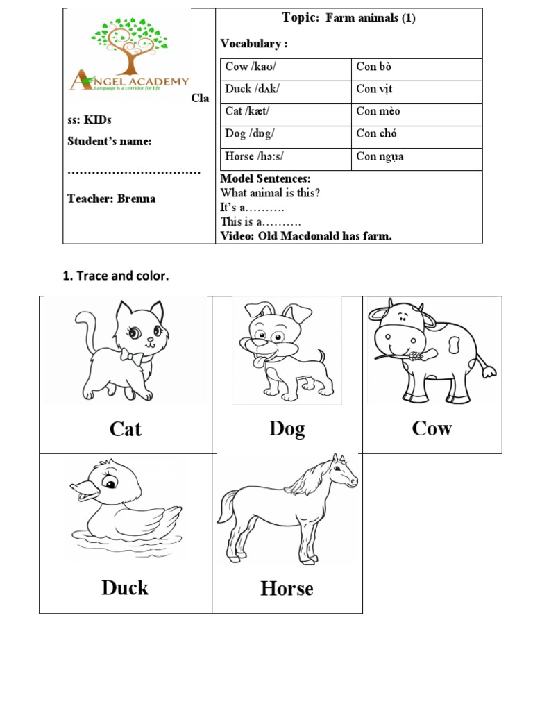 Farm Animals | PDF