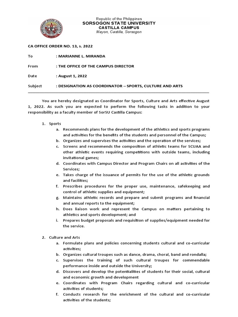 Sorsogon State University: Castilla Campus | PDF