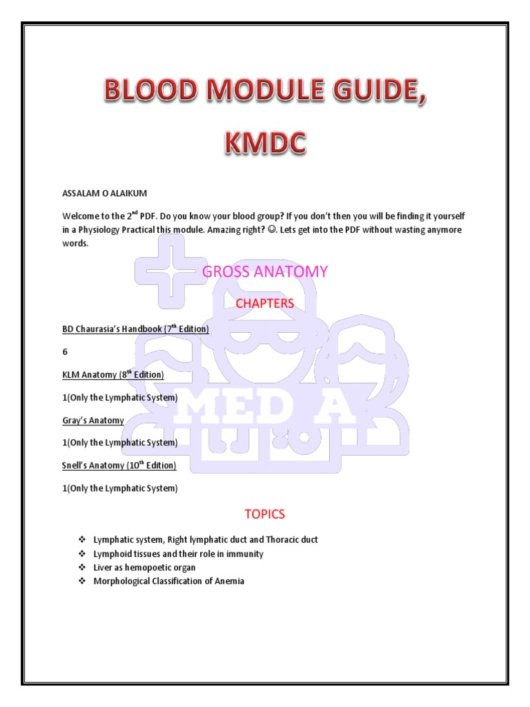 Blood Module e | PDF | Lymphatic System | Immunology