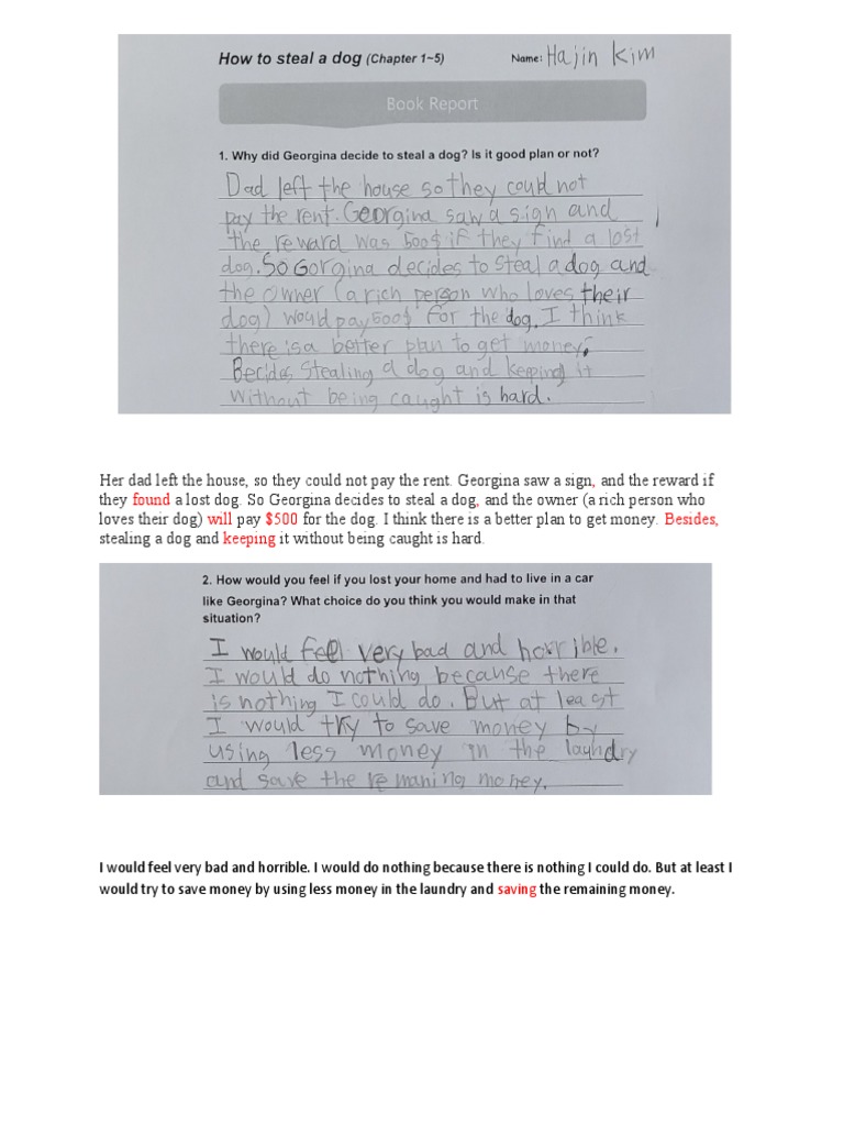 Hajin Kim - How To Steal A Dog Chapters 1-5 | PDF