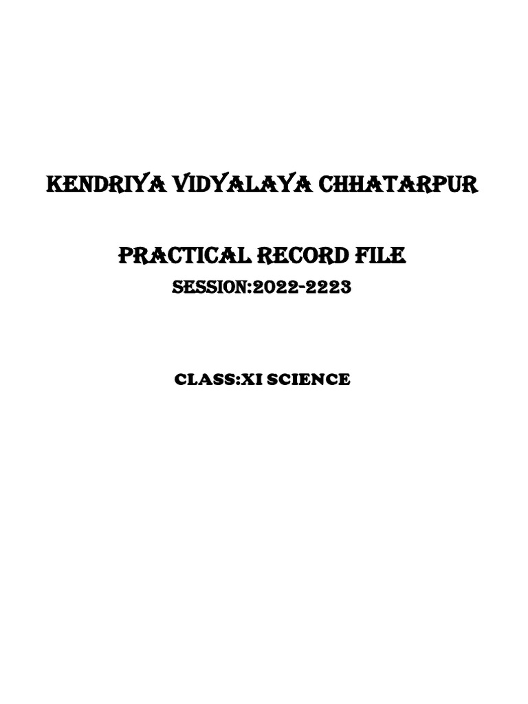 XI CS Practical File 2022-23 | PDF | Arithmetic | Mathematics