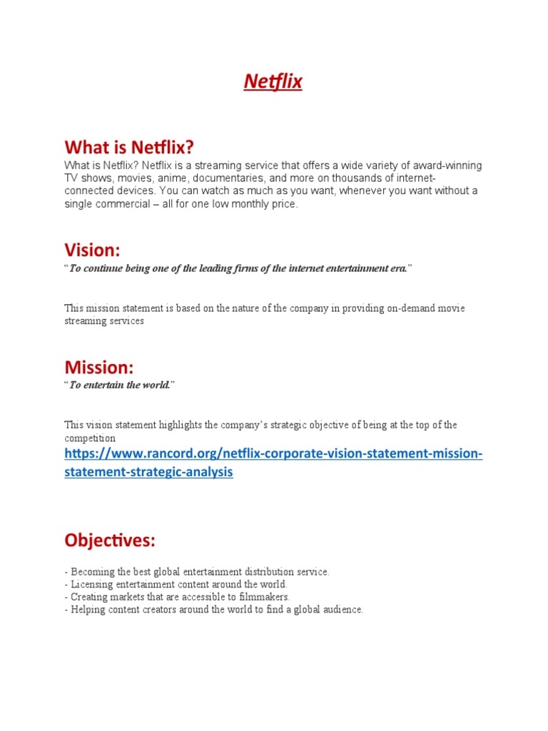 Netflix | PDF | Marketing | Netflix