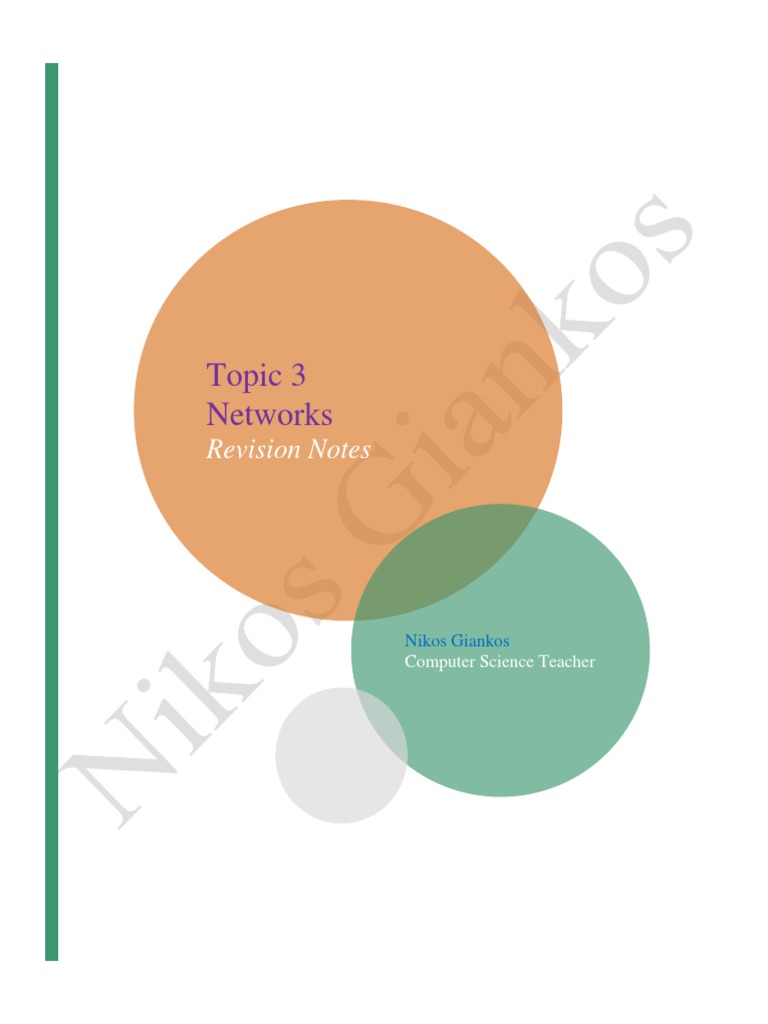 Topic 3-Networks - Revision - Notes | PDF