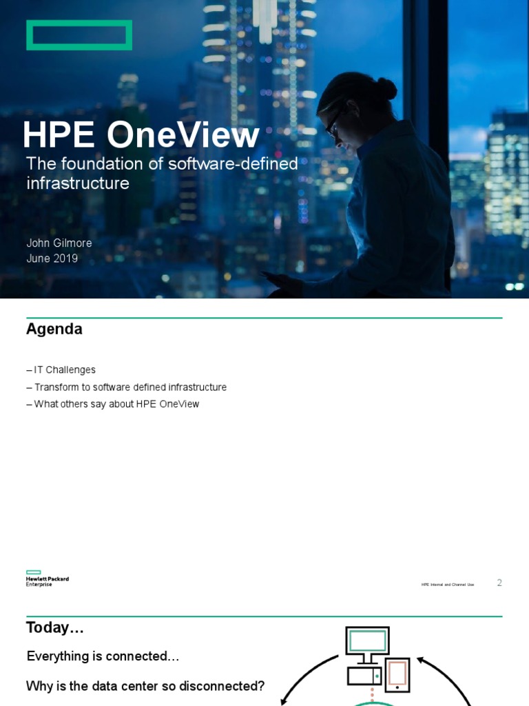 HPE OneView 5.0 - The Foundation of Software-Defined Infrastructure - Golden Customer Pitch PDF ...