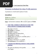 Verbs Class 4 Worksheet Net Explanations | PDF