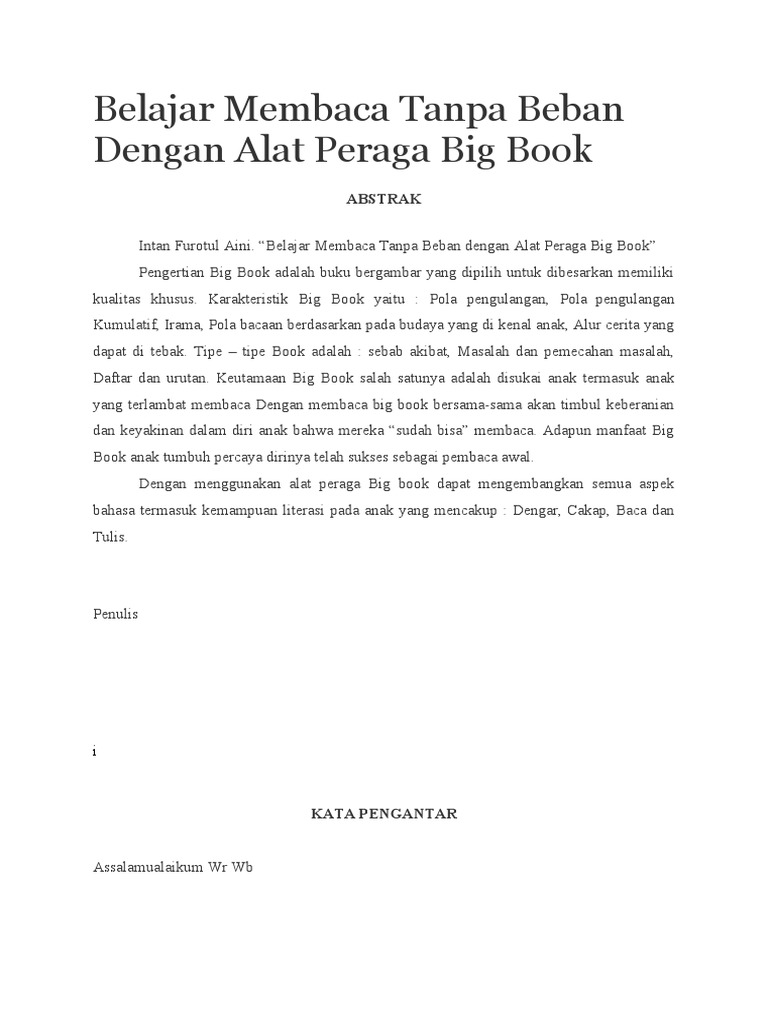 Tentang Big Book | PDF