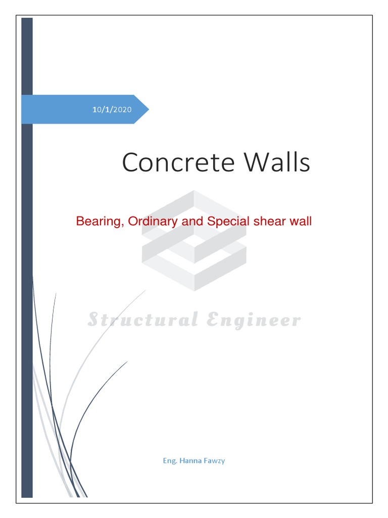 Concrete Wall Design | PDF | Bending | Beam (Structure)