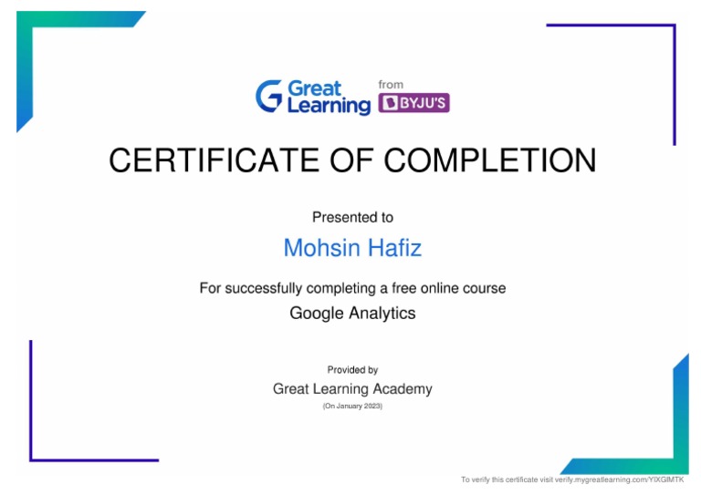 Google Analytics Certificate | PDF