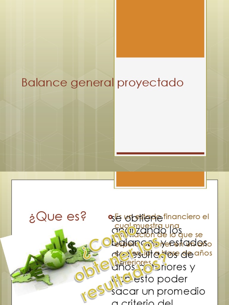 Balance General Proyectado: Guía y Ejemplo | PDF | Contabilidad | Economias