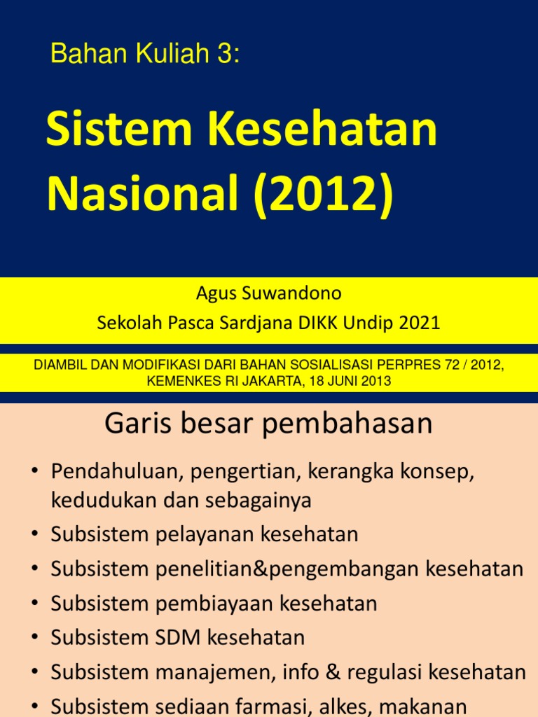 3 Sistem Kes Nas terbaru SKN_2012_ | PDF