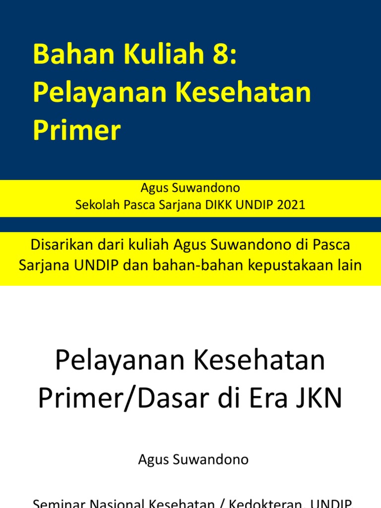 Pelayanan Kesehata Primer PDF | PDF