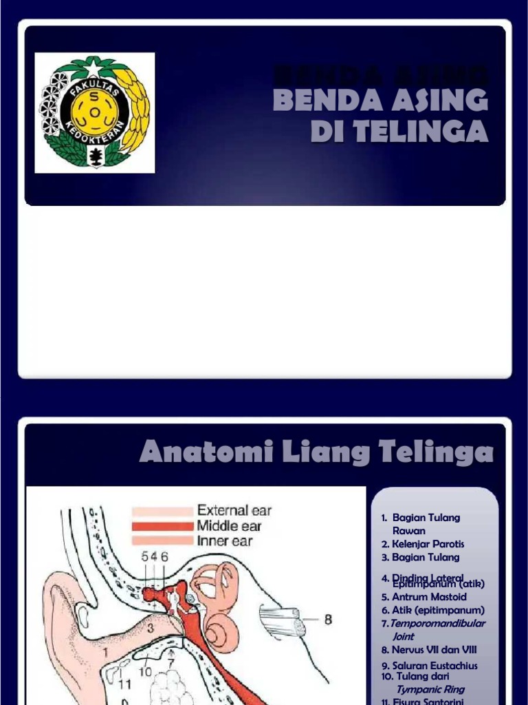 Benda Asing di Telinga: Diagnosis dan Penanganan | PDF