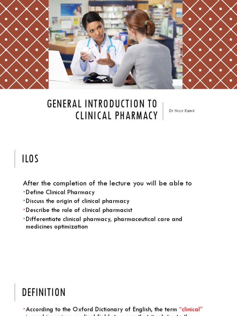 An Introduction to Clinical Pharmacy: Defining the Role and Services of ...
