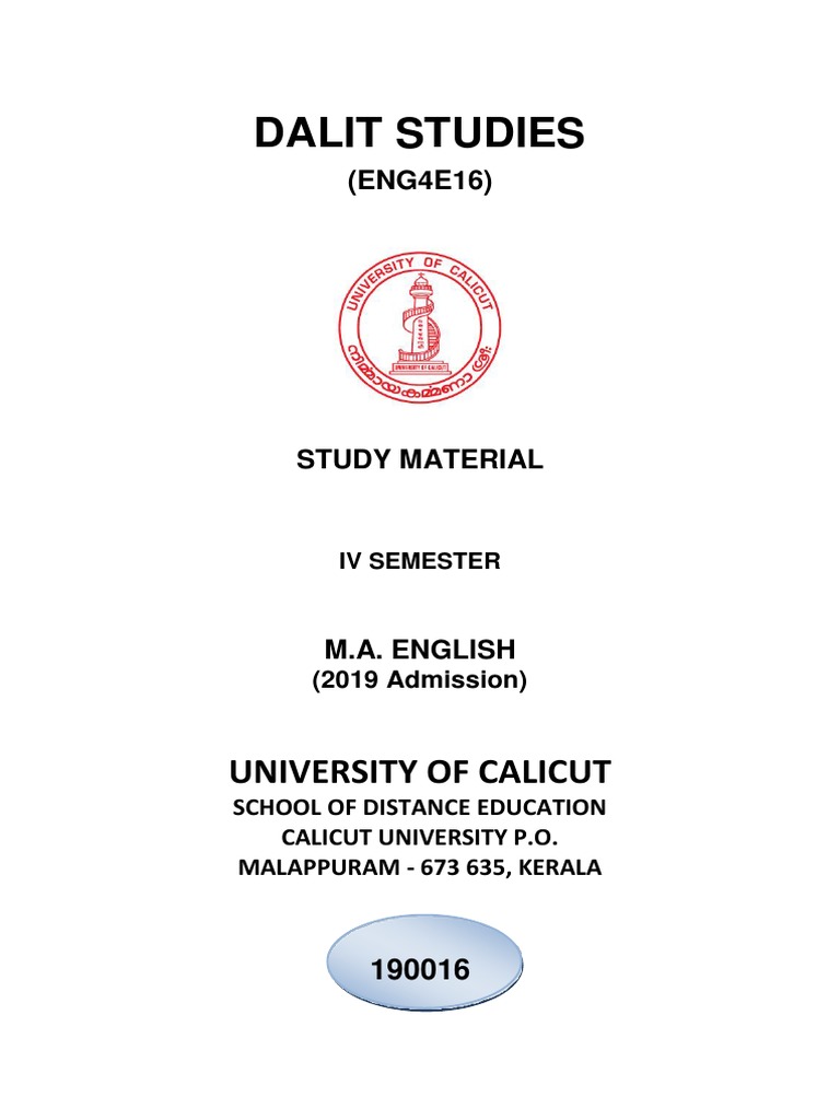 Dalit Studies | PDF | Dalit