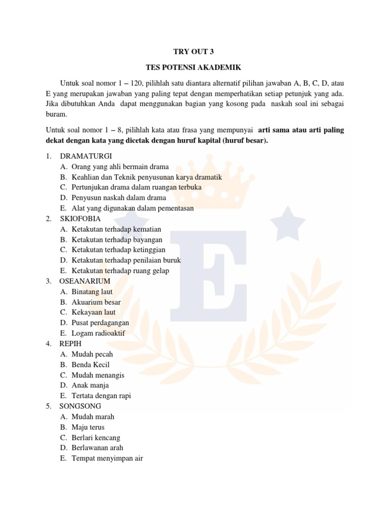 Soal To3 2021 PDF | PDF | Kajian Bahasa Asing | Sains & Matematika