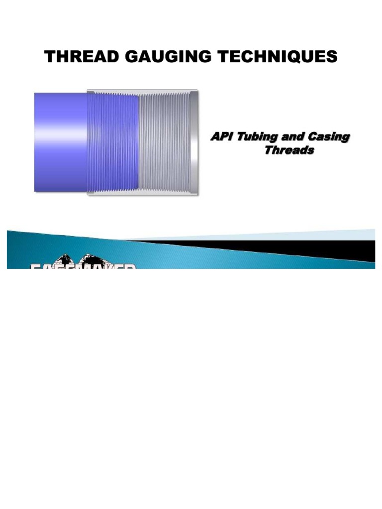 EUE Tubing Coupling Thread Inspection | PDF | Pipe (Fluid Conveyance ...