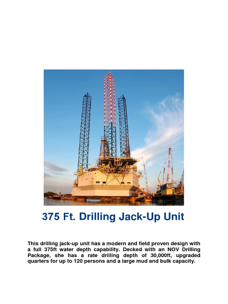 375 FT Jack Up Drilling Unit CJ46 Brochure | PDF | Manufactured Goods