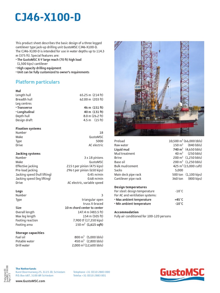 CJ46-X100-D: Platform Particulars | PDF