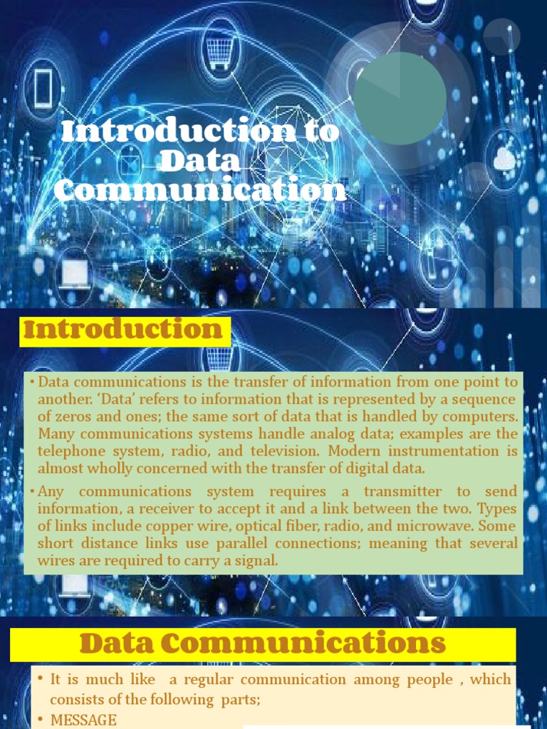 Introduction To Data Communication | PDF | Duplex (Telecommunications) | Communication
