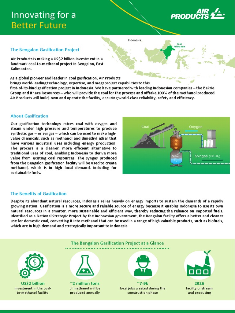 Bengalon Gasification Project Fact Sheet PDF | PDF | Gasification | Coal