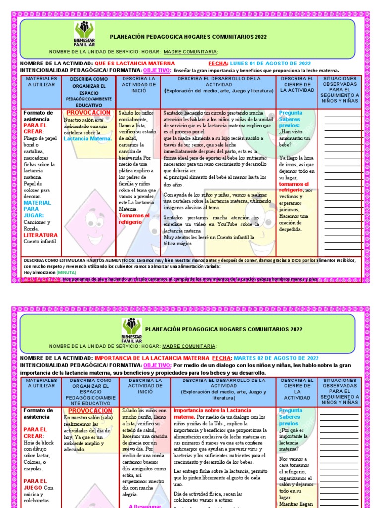 Explorando Los Colores y Sus Formas Con Situaciones.... | PDF ...