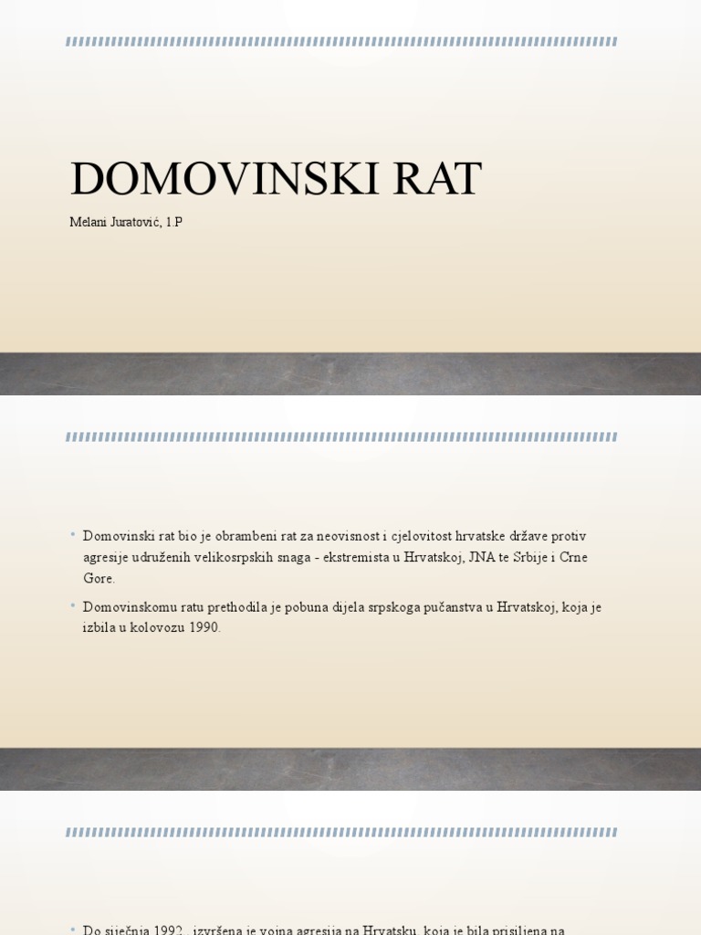 Domovinski Rat | PDF