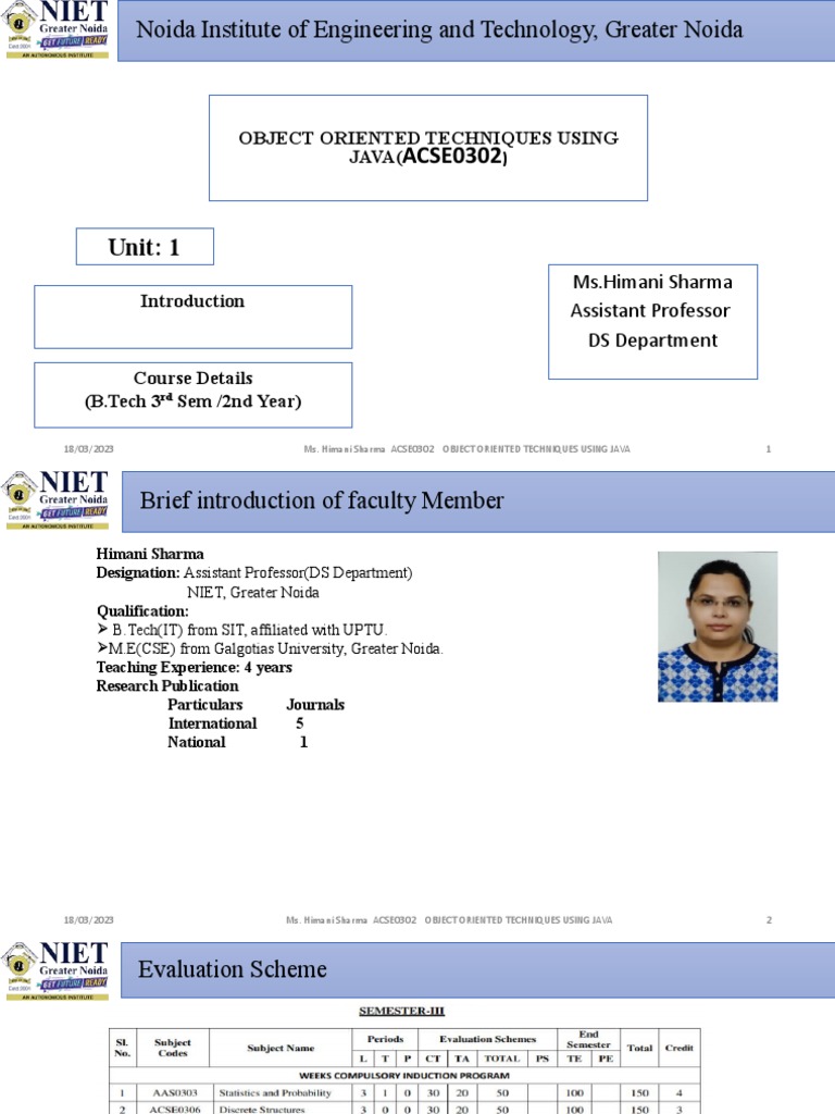 UNIT1 Java | PDF | Object Oriented Programming | Inheritance (Object Oriented Programming)