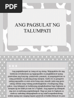 Module 6 - Mga Uri NG Talumpati | PDF