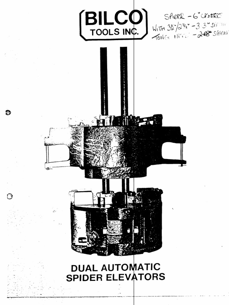 Bilco Dual Spider Elevator | PDF